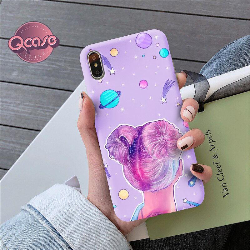 Pink Space Girl Phone Cover – Qcase Store | Everyday Case